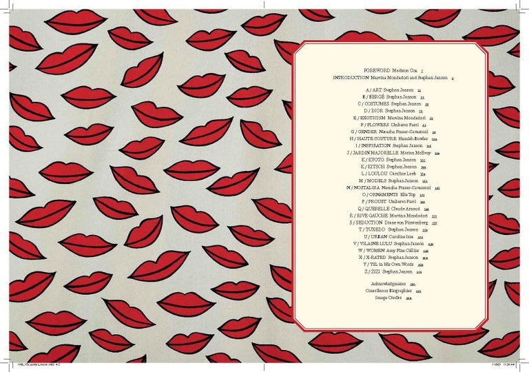 YSL Lexicon An ABC of the Fashion, Life, and Inspirations of Yves Saint ...