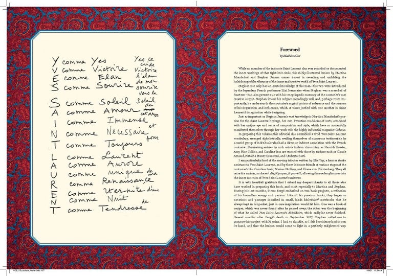 YSL Lexicon An ABC of the Fashion, Life, and Inspirations of Yves Saint ...