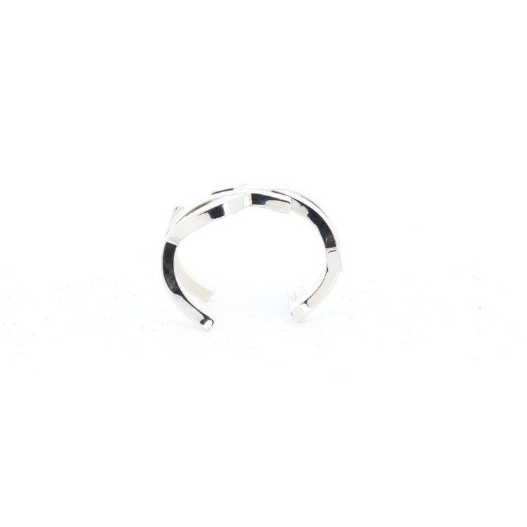 YSL Silver Logo Bracelet For Sale at 1stDibs | ysl silver bracelet