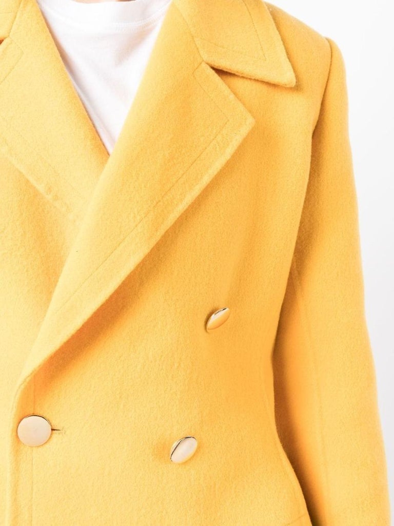 YSL Yellow Wool Blazer For Sale at 1stDibs