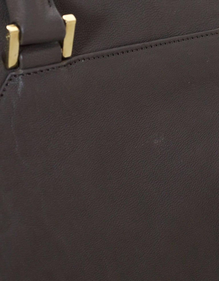 YSL Yves Saint Laurent Grey Leather Small Cabas ChYc Satchel Bag For ...