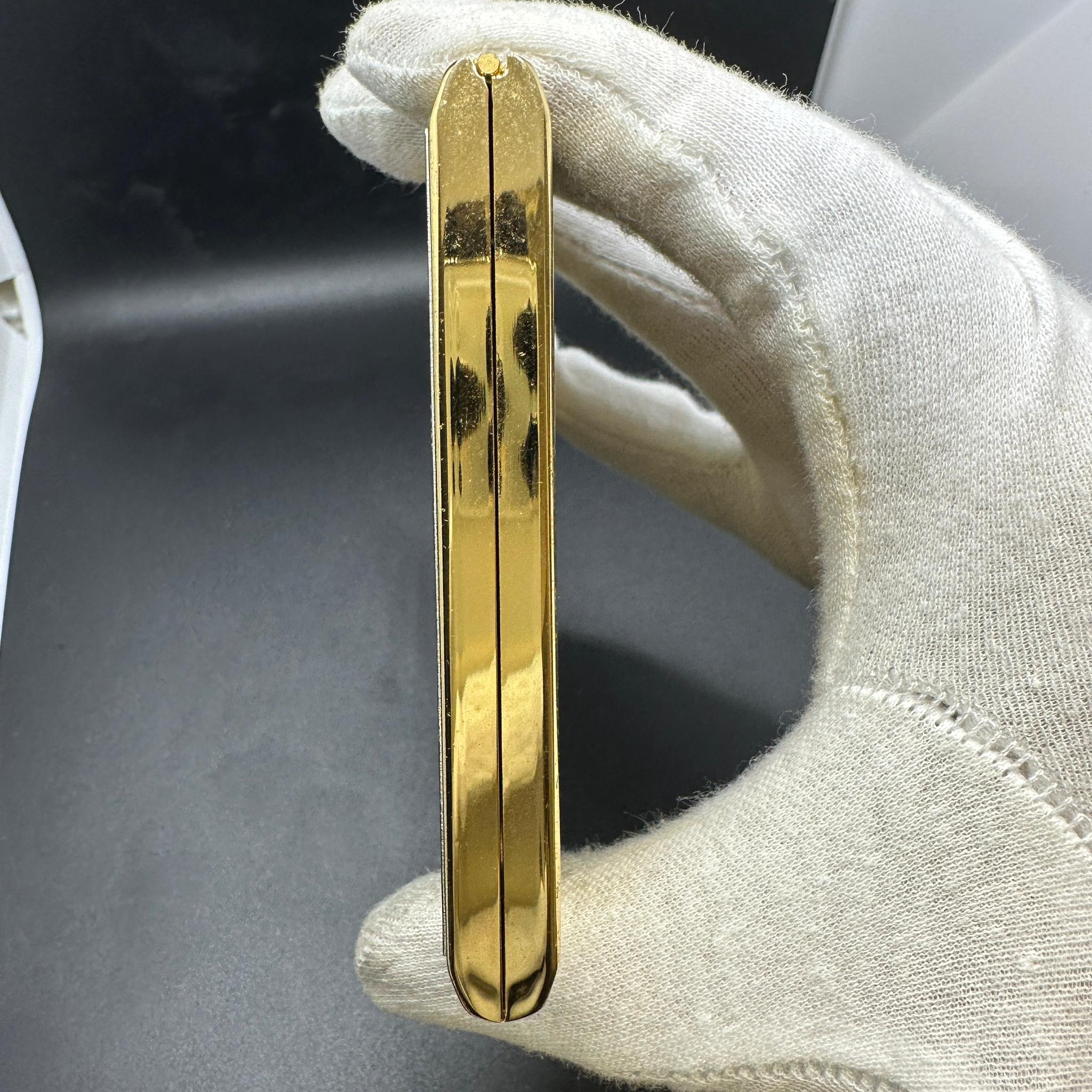 “YSL” Yves Saint Laurent Large Gold Plated Retro Cigarette Case at ...