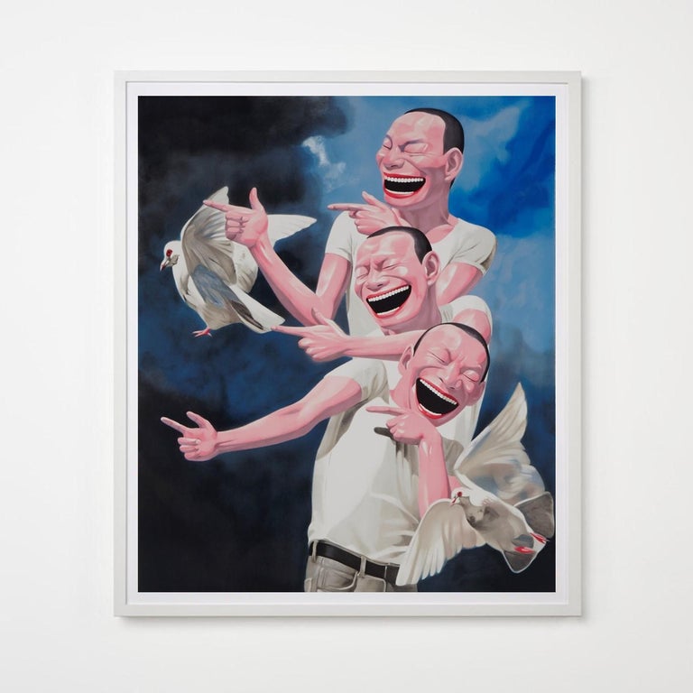 Yue Minjun - Birds of Peace, Yue Minjun- Contemporary Art, Lithograph, Limited Edition, China ...