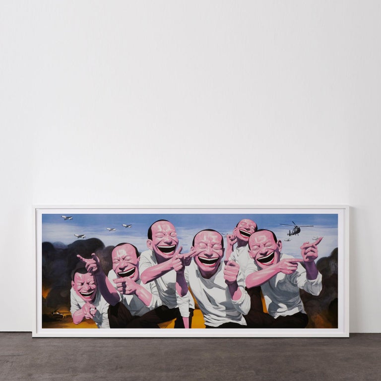 Yue Minjun Fighting Yue Minjun Art Lithograph Limited Edition