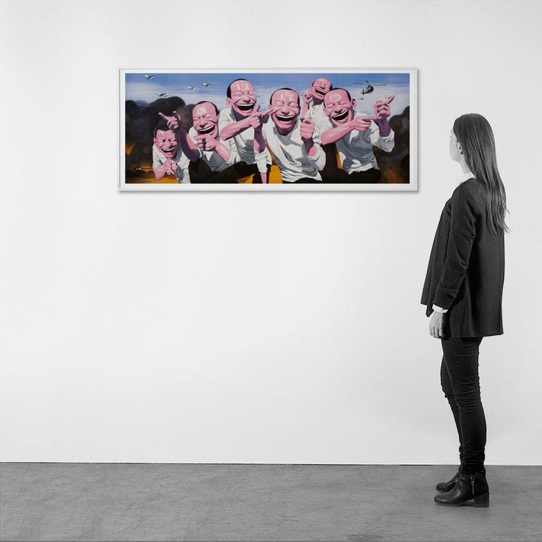 Yue Minjun - Fighting, Yue Minjun - Art, Lithograph, Limited Edition ...