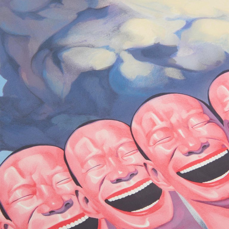 Yue Minjun Mushroom Cloud Yue Minjun Art Lithograph Limited