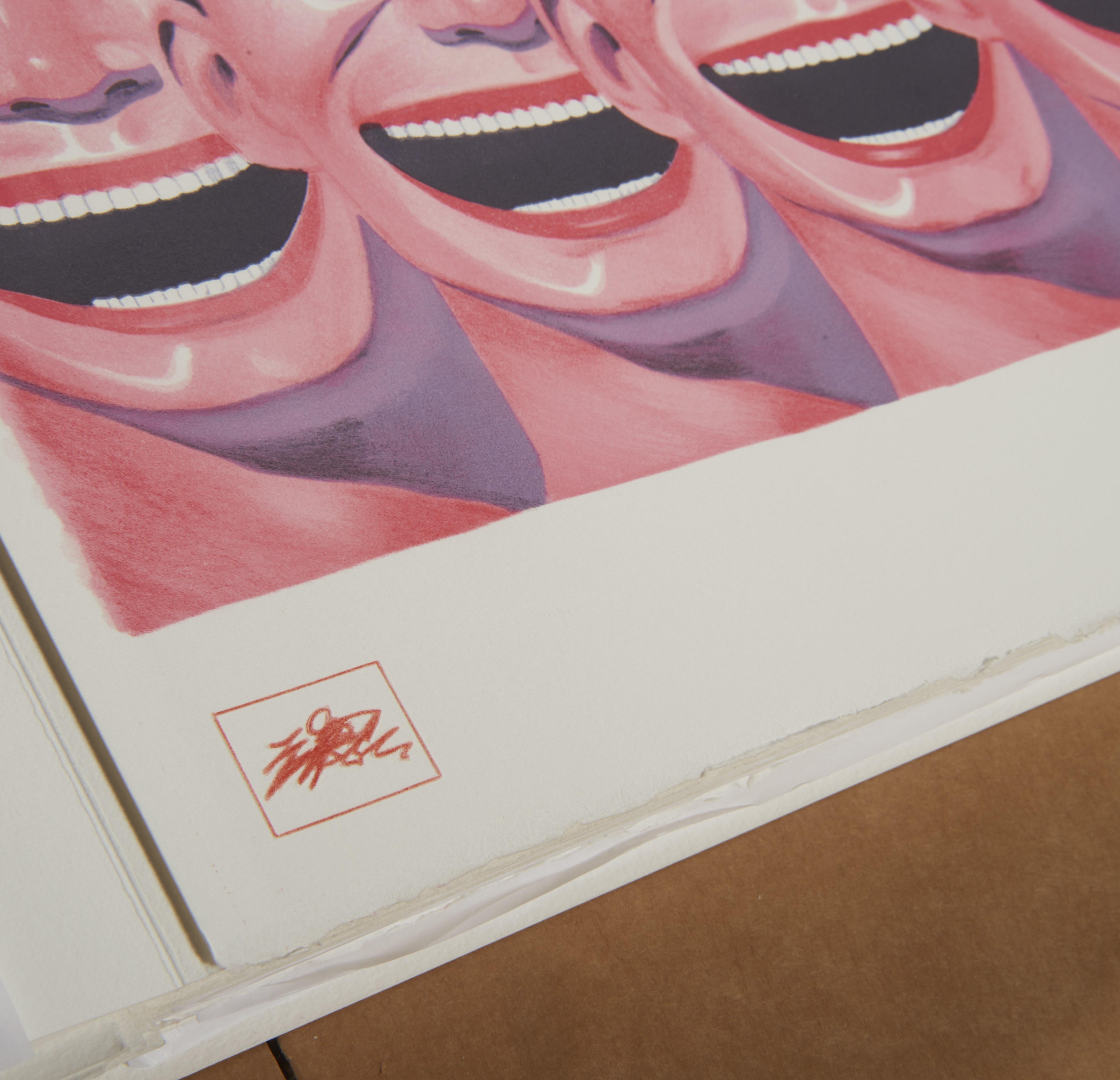 Yue Minjun - Mushroom Cloud, Yue Minjun- Art, Lithograph, Limited ...