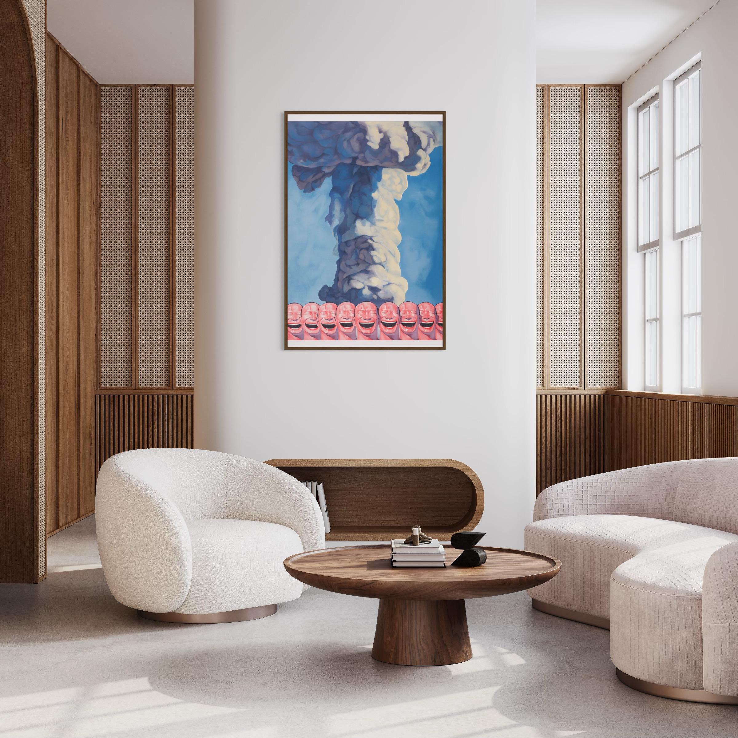 Yue Minjun - Mushroom Cloud, Yue Minjun- Art, Lithograph, Limited ...