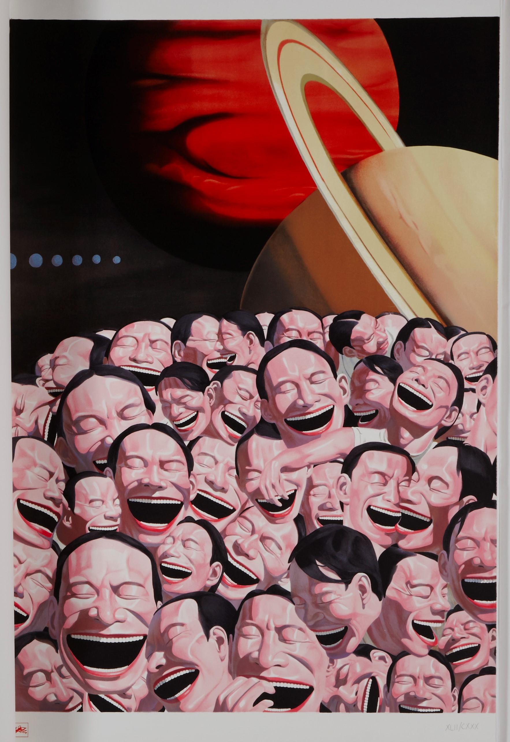 Yue Minjun - Lotus Pool - Contemporary, 21st Century, Lithograph ...