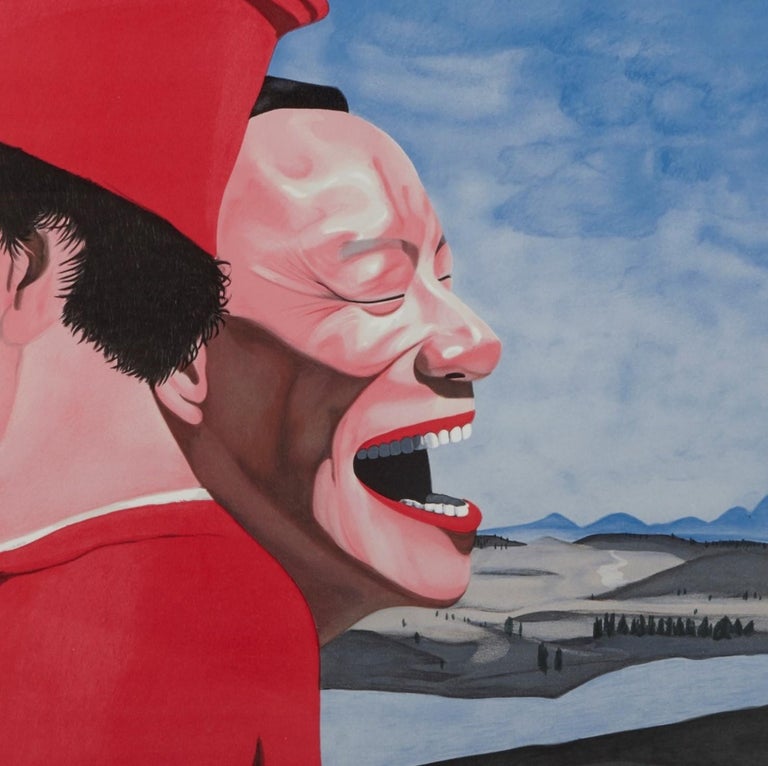 Yue Minjun The Duke And I Yue Minjun Art Lithograph Limited
