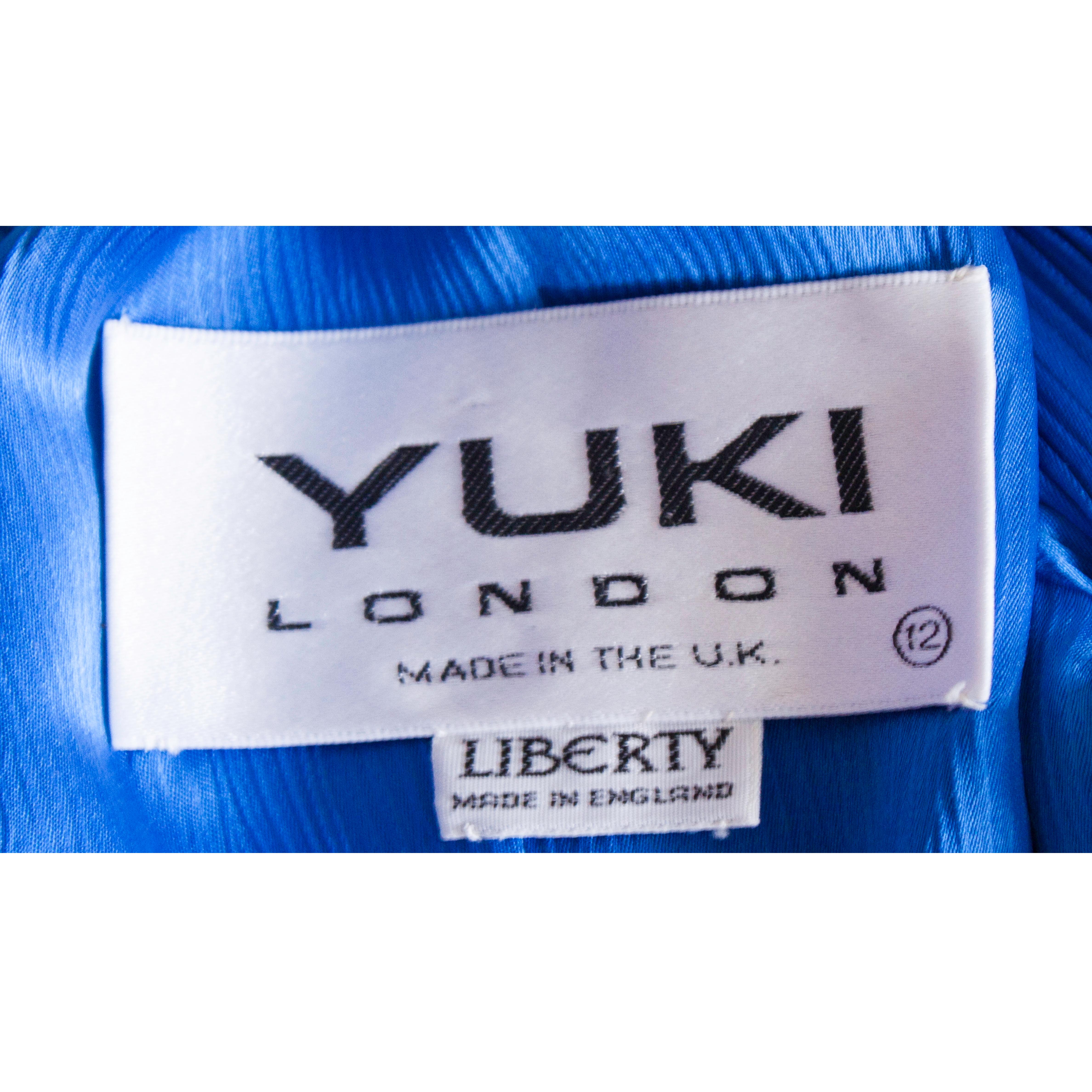 Yuki Torimaru pleated columnar evening gown, Circa 1987 For Sale at ...