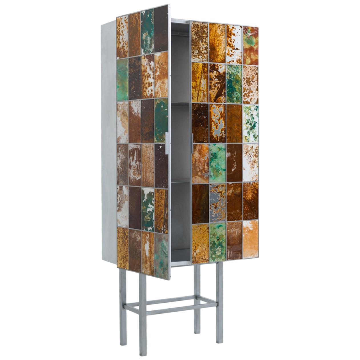 Yuma Kano Rust Harvest Cabinet Acrylic For Sale at 1stDibs