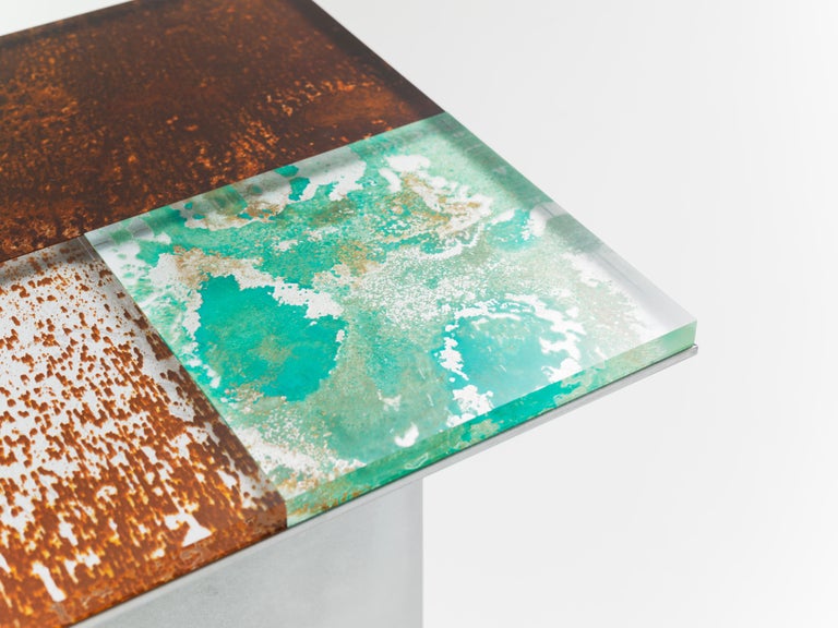 Yuma Kano Rust Harvest Low Table Acrylic Art For Sale at 1stDibs