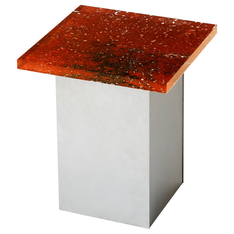 Yuma Kano Rust Harvest stool #1 Acrylic Art For Sale at 1stDibs