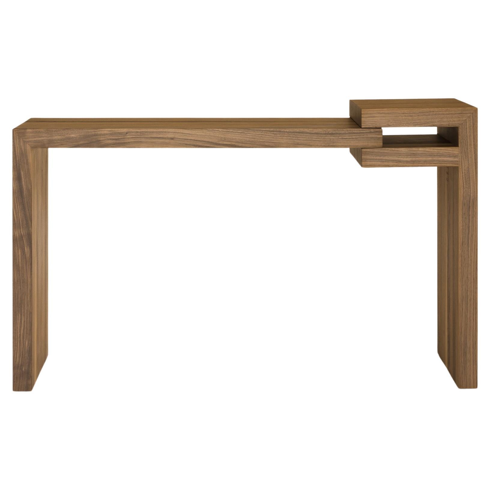 Contemporary Acrylic and Walnut Console Table by Scott Gordon For Sale ...