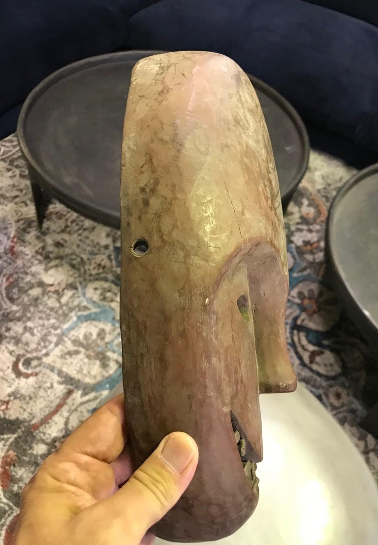 Yupik Yup'ik Native American Alaska Carved Wood Anthropomorphic Spirit ...