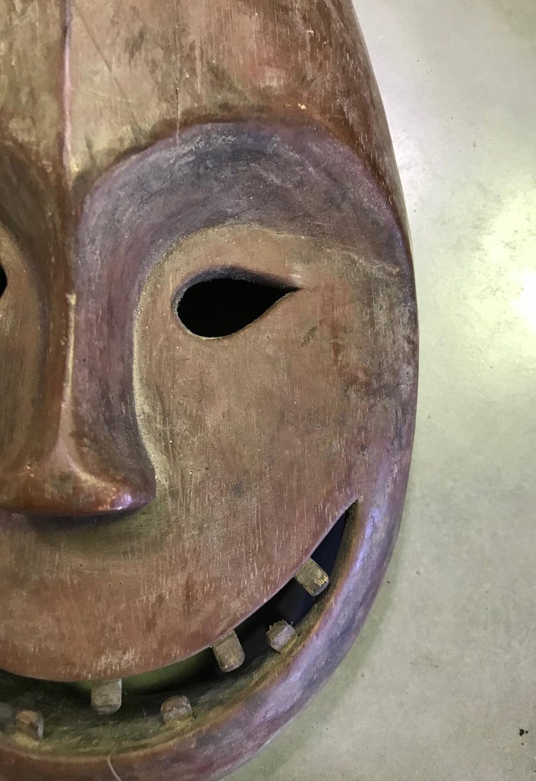 Yupik Yup'ik Native American Alaska Carved Wood Anthropomorphic Spirit ...