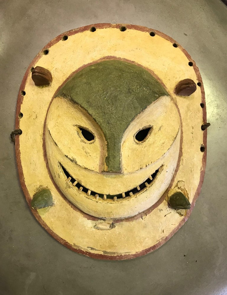 Yupik Yup'ik Native American Alaska Polychrome Wood Anthropomorphic ...