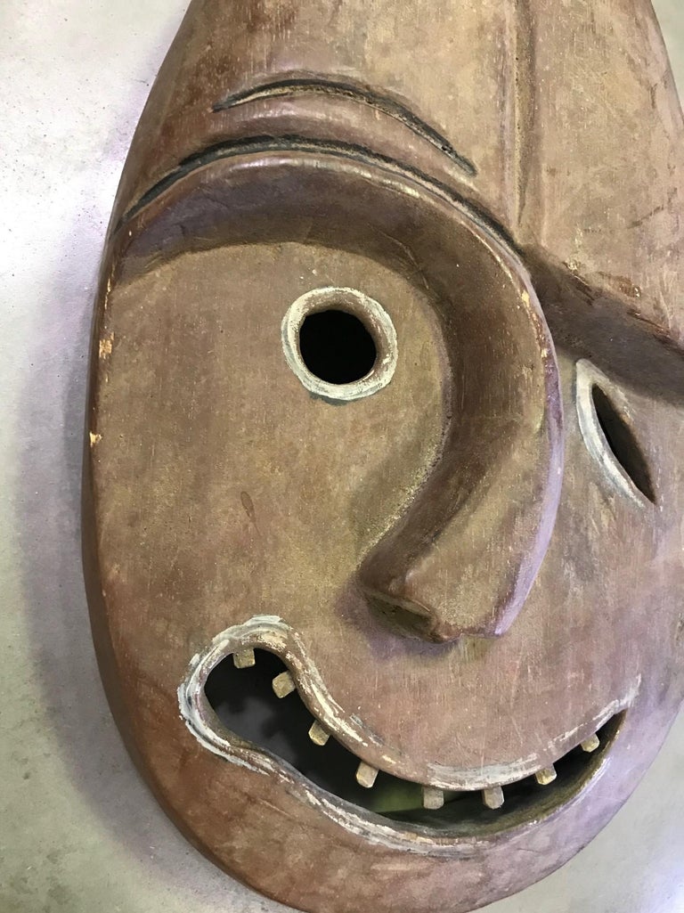 Yupik Yup'ik Native American Alaska Polychrome Wood Anthropomorphic ...