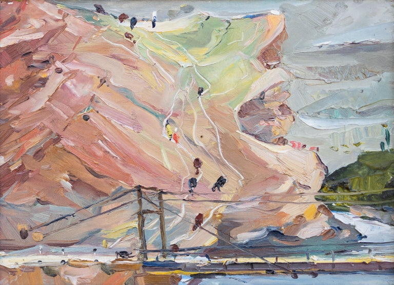 Yuri Ivanovich Zorkin - Zarafshan River, Russian Modern Landscape For ...