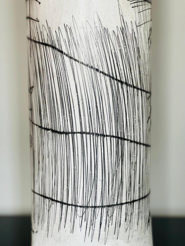 Yuri Zatarain "Sketchbook" Series Large Ceramic Bottle Vase For Sale at ...