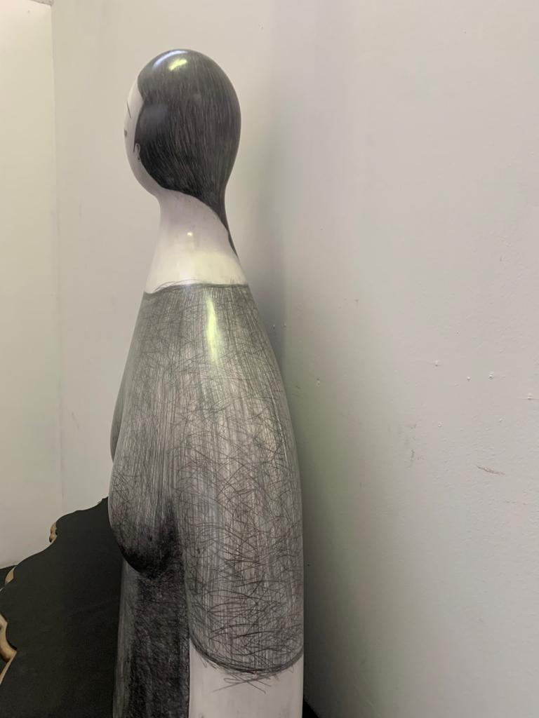 Yuri Zatarain, Thought of Love, terracotta and graphite, 2005 For Sale ...