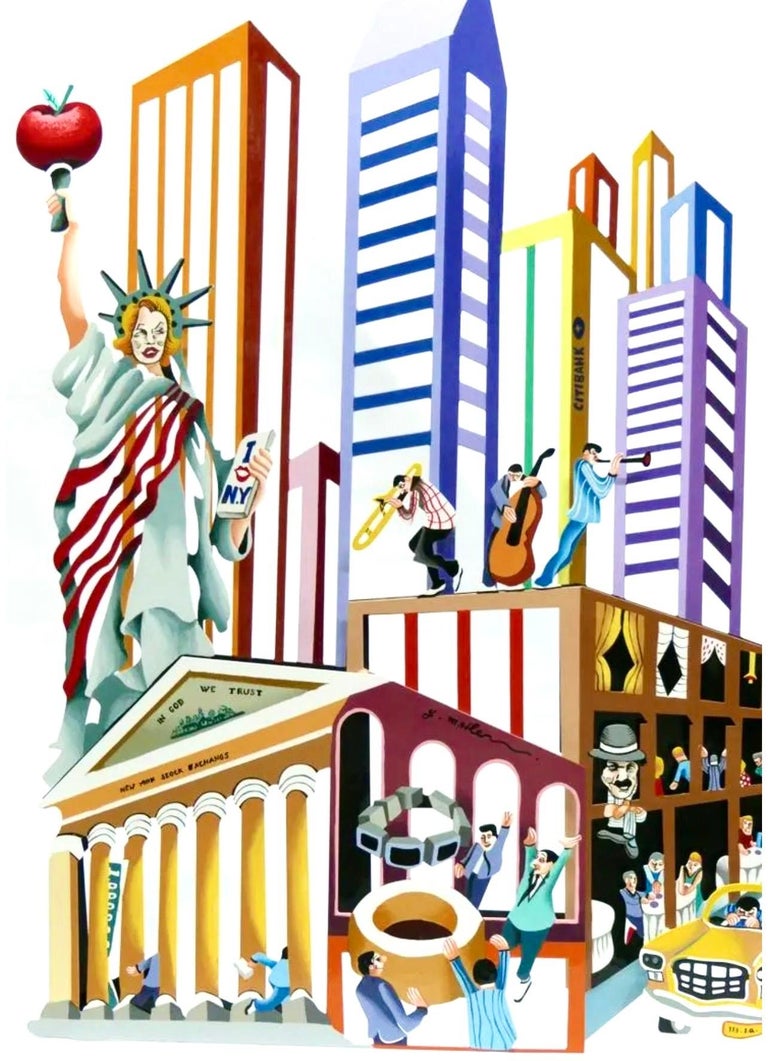 Yuval Mahler - Large Metal Sculpture Wall Hanging 3D Painting New York ...