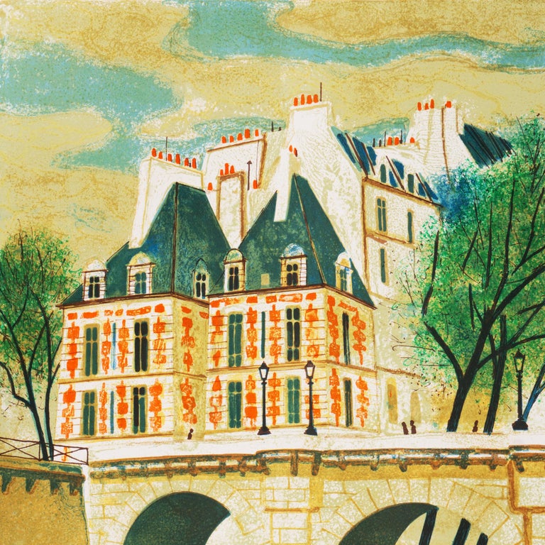 Yves Ganne - 'Paris, The Pont Neuf', Post-Impressionist, Fernand Léger ...