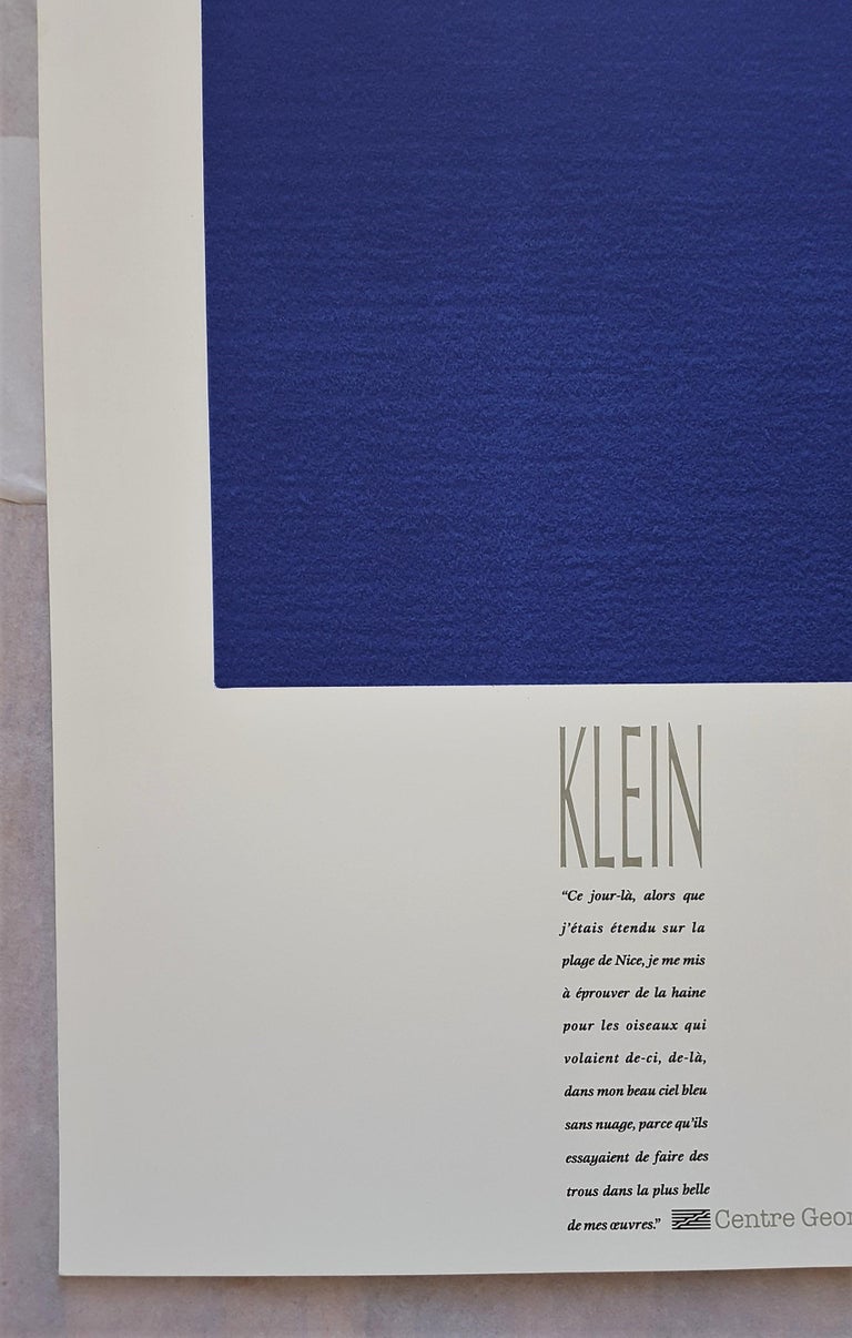 Yves Klein - Monochrome Bleu (IKB 3) at 1stDibs | yves klein exhibition ...
