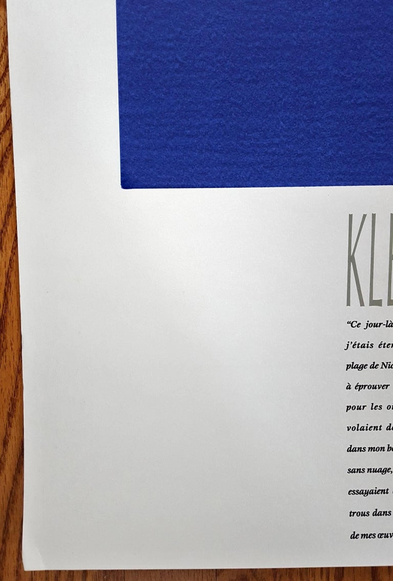 Yves Klein - Monochrome Bleu (IKB 3), Print For Sale at 1stdibs