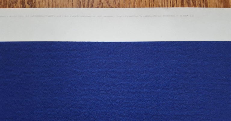 Yves Klein - Monochrome Bleu (IKB 3), Print For Sale at 1stdibs