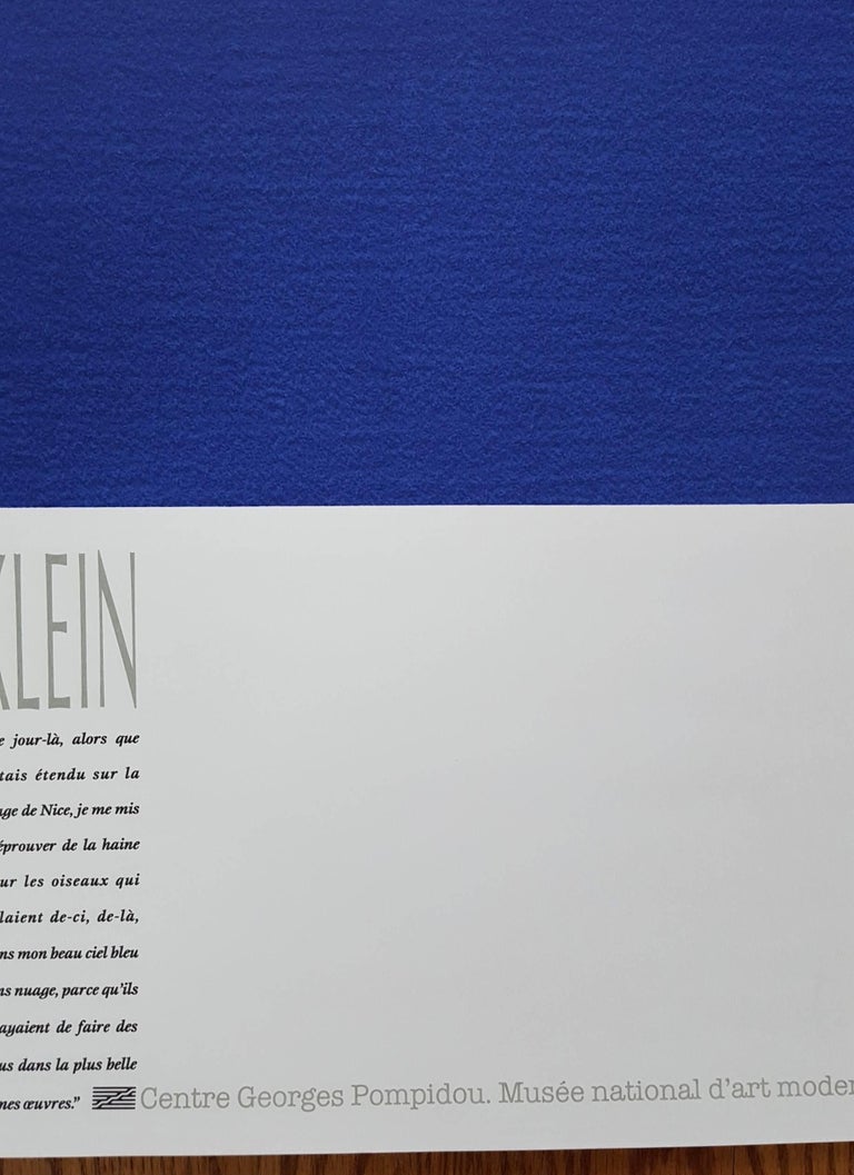 Yves Klein - Monochrome Bleu (IKB 3), Print For Sale at 1stdibs