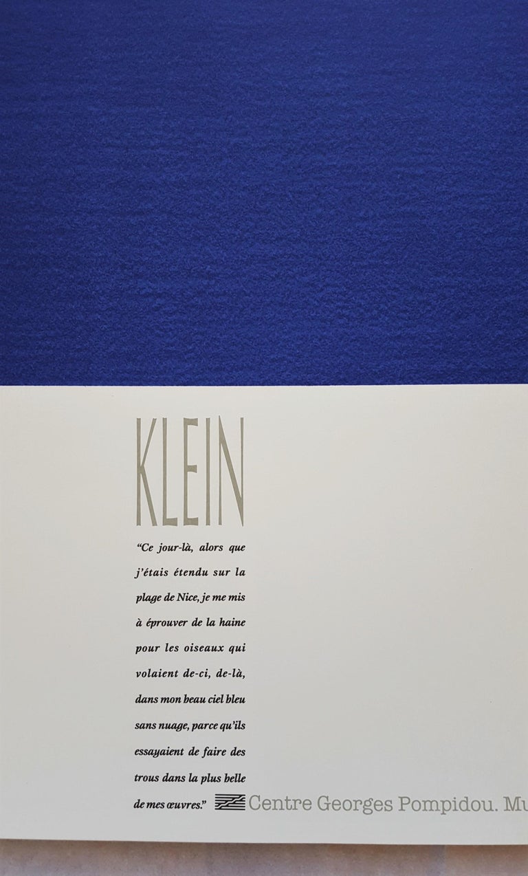 Yves Klein - Monochrome Bleu (IKB 3) at 1stDibs | yves klein exhibition ...