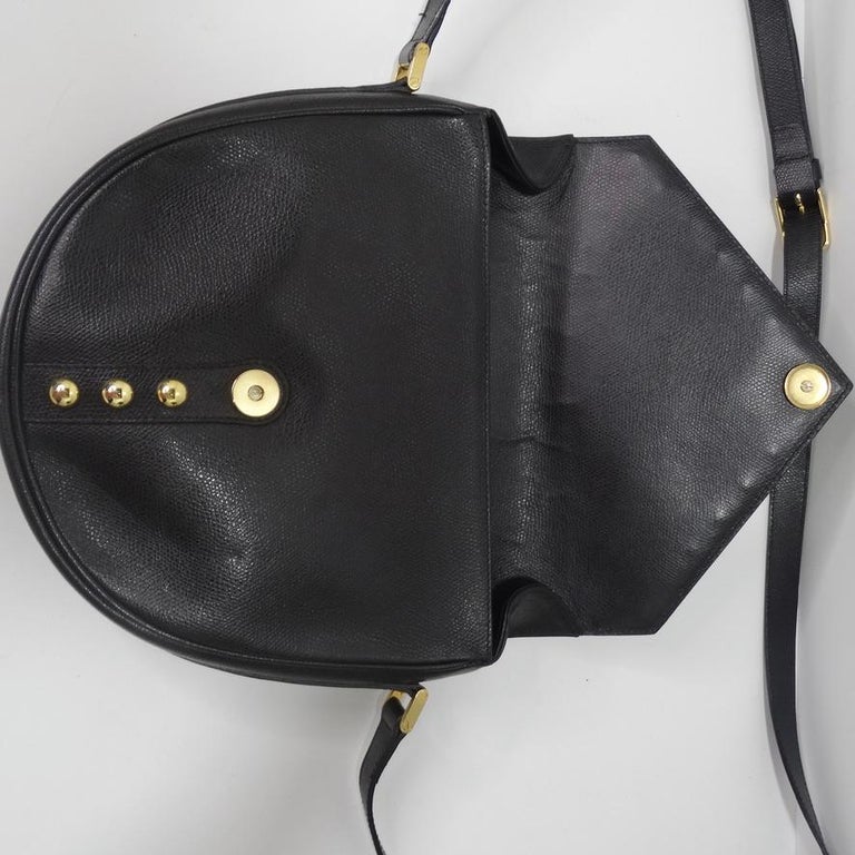 Yves Saint Laurent Black Studded "Y" Bag For Sale at 1stDibs