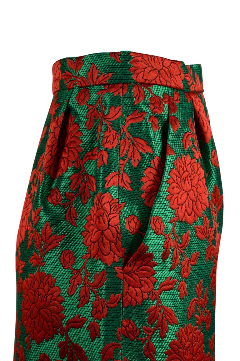 Yves Saint Laurent brocade suit F/W 1992 For Sale at 1stDibs