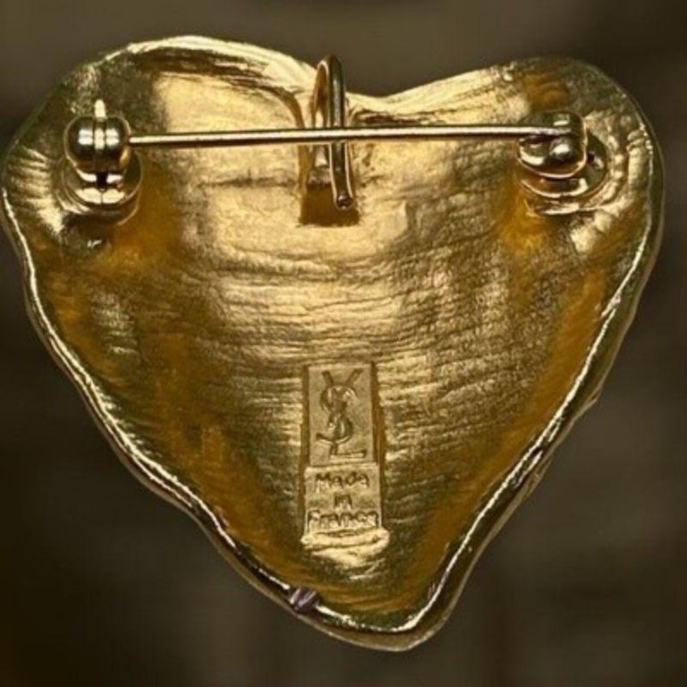 YVES SAINT LAURENT brooch For Sale at 1stDibs