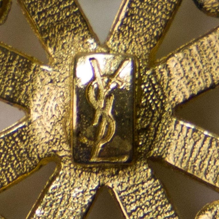 Yves Saint Laurent Brooch For Sale at 1stDibs