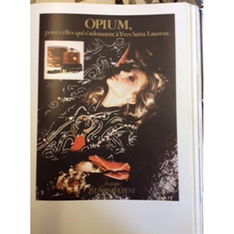 Yves Saint Laurent Chinese collection baroque print satin dress, 1977 ...
