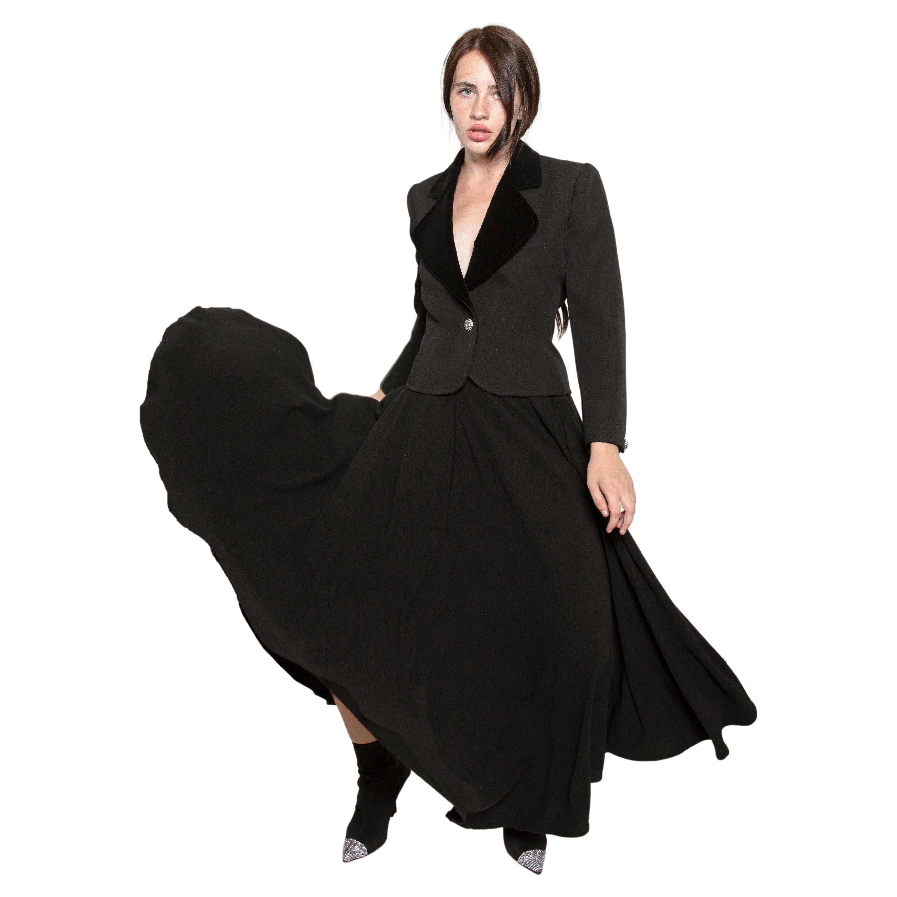 Dolce and Gabbana Blk Satin Bustier For Sale at 1stDibs