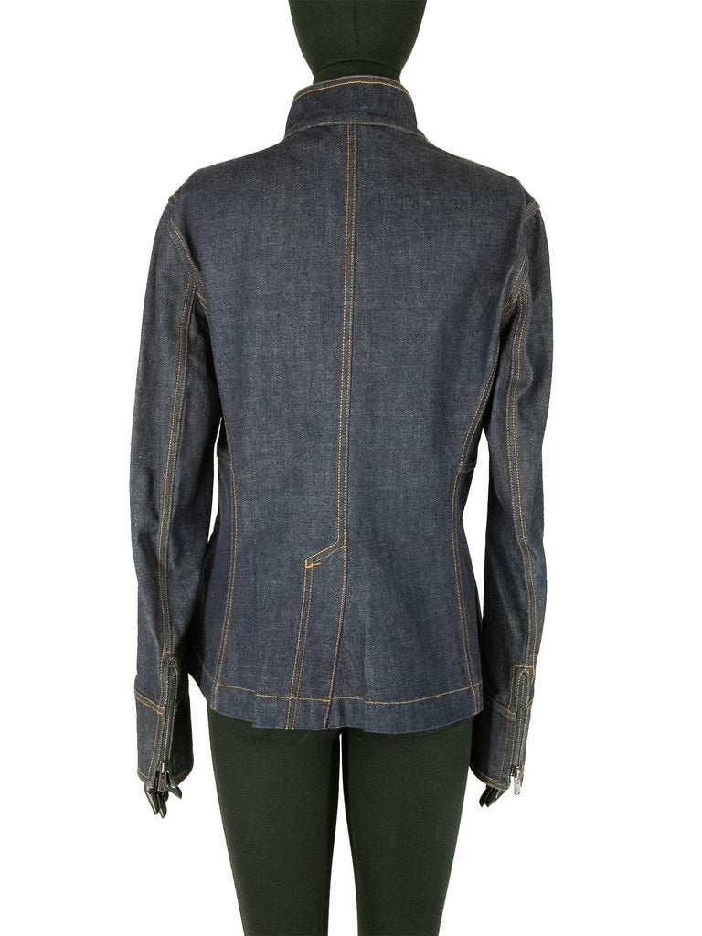 Yves Saint Laurent Denim Jacket For Sale at 1stDibs