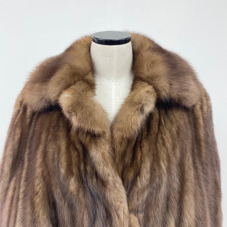 Yves Saint Laurent Fourrures Russian Sable Cape (Size L-XL) For Sale at ...