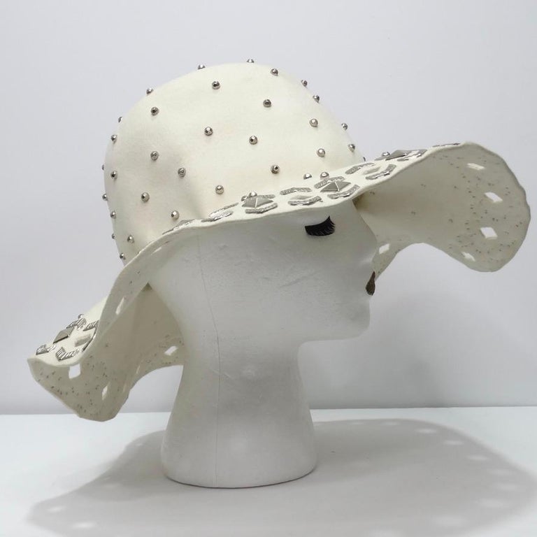 Yves Saint Laurent Gem Encrusted Floppy Hat circa 1970s For Sale at 1stDibs