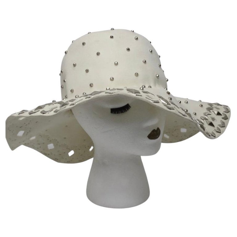 Yves Saint Laurent Gem Encrusted Floppy Hat circa 1970s For Sale at 1stDibs