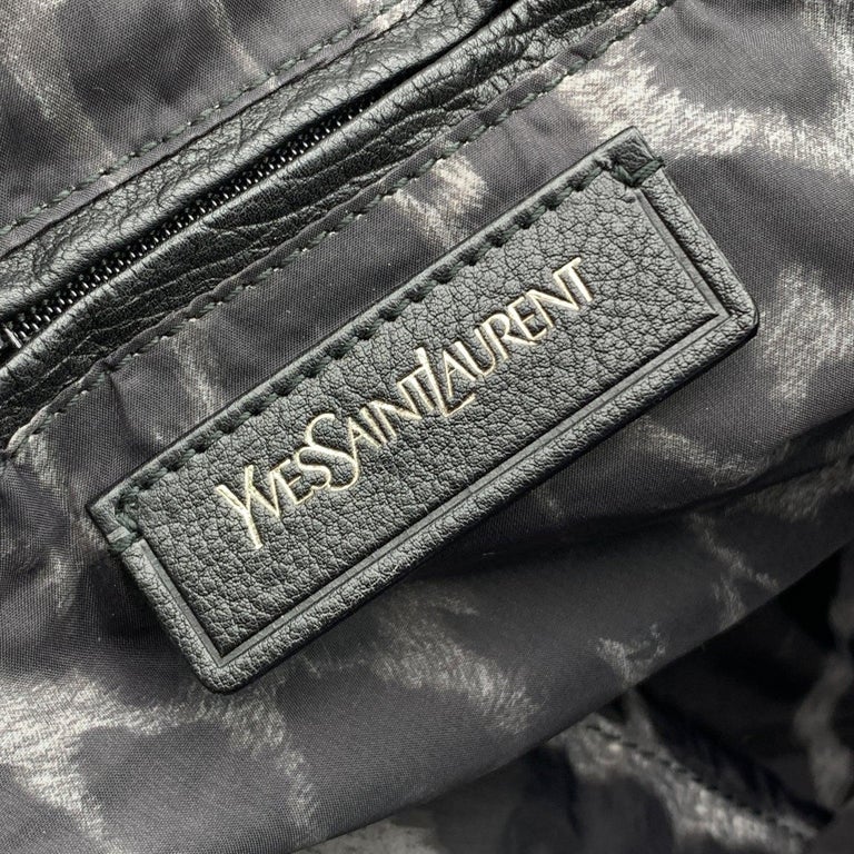Yves Saint Laurent Grey Animalier Leopard Nylon Large Tote Bag For Sale ...