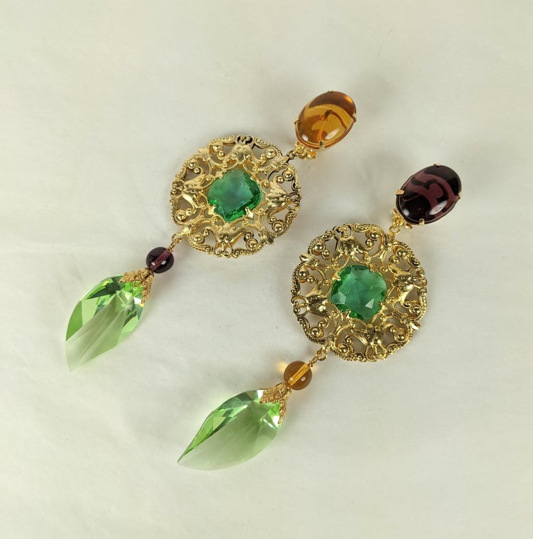 Yves Saint Laurent Haute Couture Asymmetrical Earrings, Maison Goossens ...