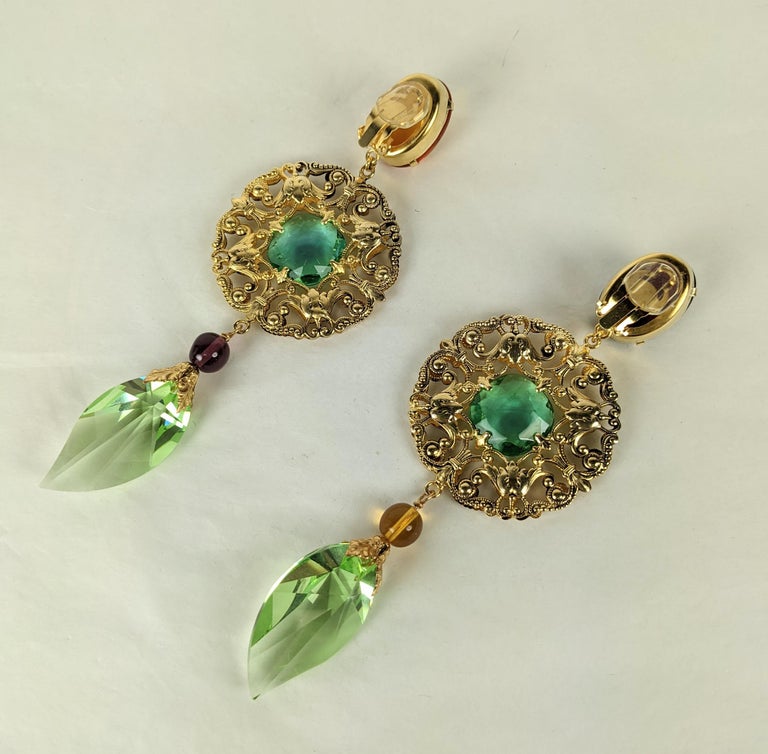 Yves Saint Laurent Haute Couture Asymmetrical Earrings, Maison Goossens ...