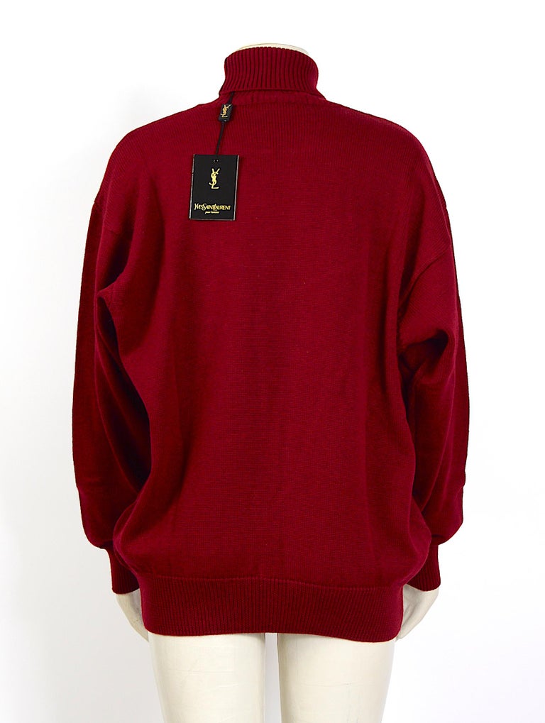 Yves Saint Laurent "Homme" vintage 80s unworn with tag signed wool ...