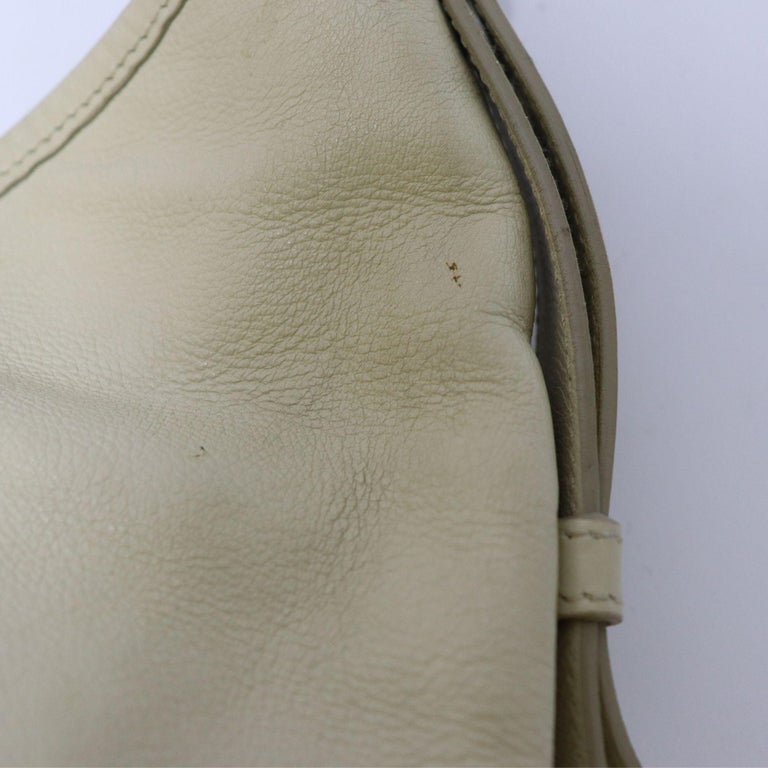 Yves Saint Laurent Ivory Leather Mombasa Bag For Sale at 1stDibs