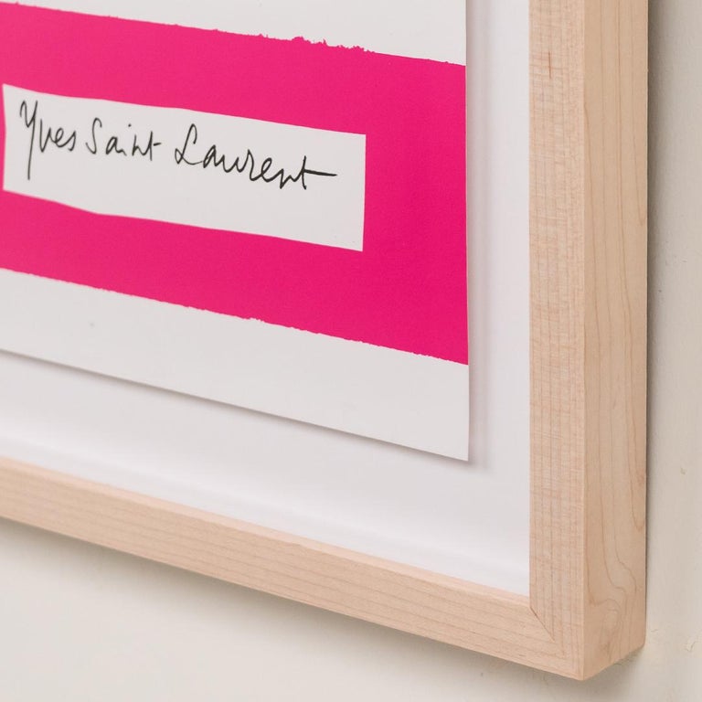 Yves Saint Laurent Love Poster, 1998 For Sale at 1stDibs