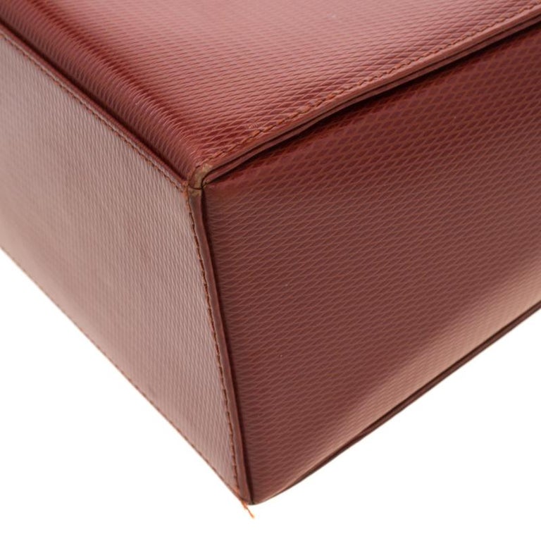 Yves Saint Laurent Maroon Leather Shoulder Bag at 1stDibs